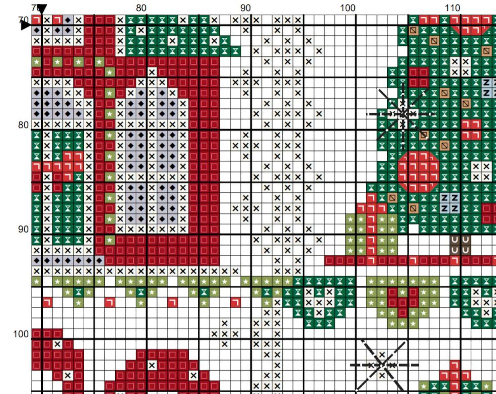 Sampler Cross Stitch Pattern Holiday Cross Stitch Modern - Etsy