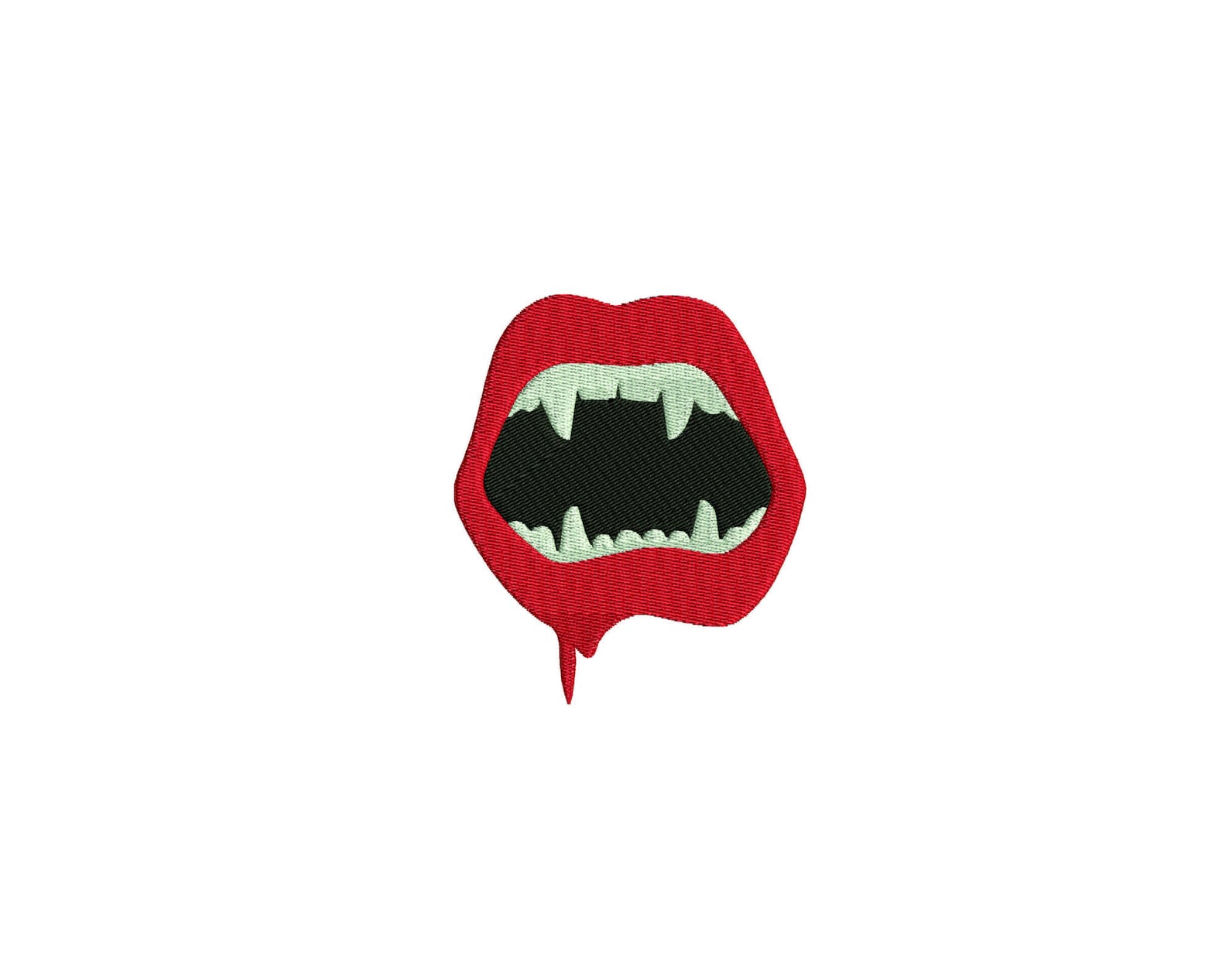 Face Mask Embroidery Design Vampire Mouth Embroidery Design | Etsy