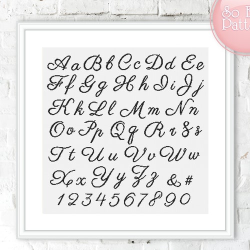 Cross Stitch Letters Cross Stitch Alphabet Pattern - Etsy