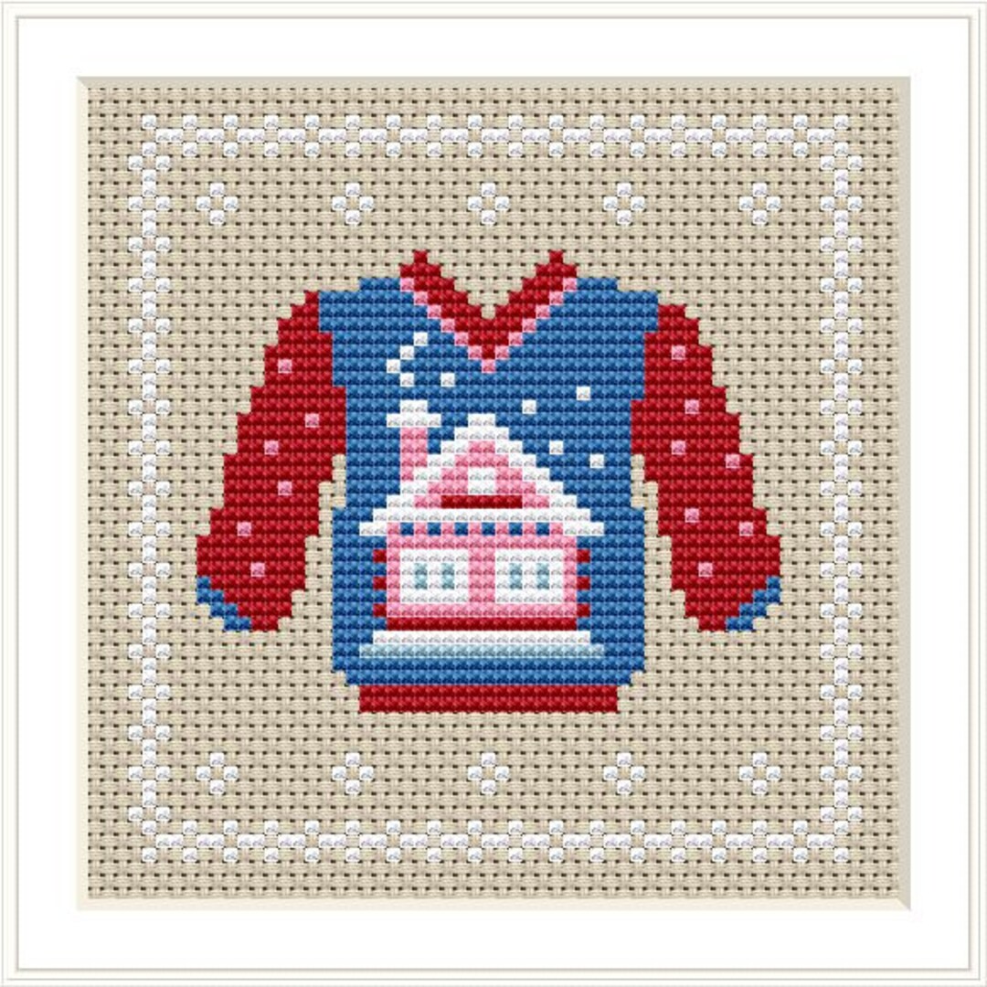 Holiday Decor Cross Stitch PDF Pattern, Christmas Decoration Cross ...