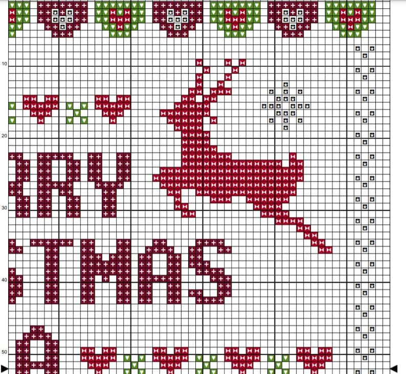 Holiday Cross Stitch Pattern Merry Christmas Ya Filthy Animal - Etsy