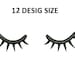 Eyelashes Embroidery Design Eyes With Lashes Machine Embroidery Designs ...