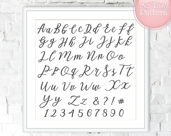 Cross Stitch Letters Cross Stitch Alphabet Pattern Cross | Etsy