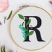 Cross Stitch Letters r, Monogram Cross Stitching, Modern Xstitch PDF ...