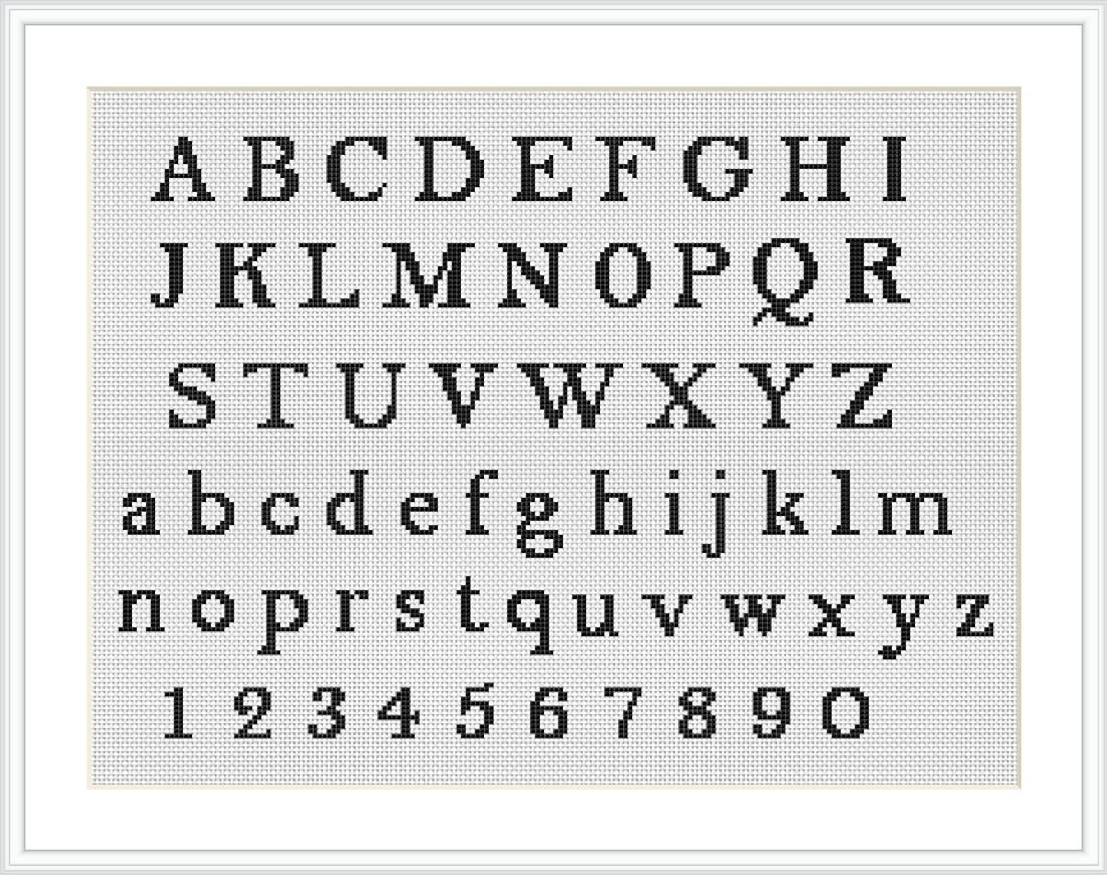 Cross Stitch Letters Cross Stitch Alphabet Pattern Cross - Etsy UK