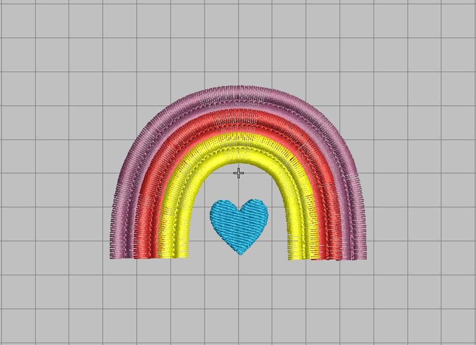 Rainbow Machine Embroidery Design, Fluffy Fringe Embroidery in the Hoop ...