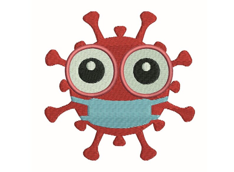 Virus Embroidery Design Machine Embroidery Designs Face Mask - Etsy
