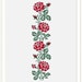 Rose Border Cross Stitch Pattern PDF, Cross Stitch Floral Border ...