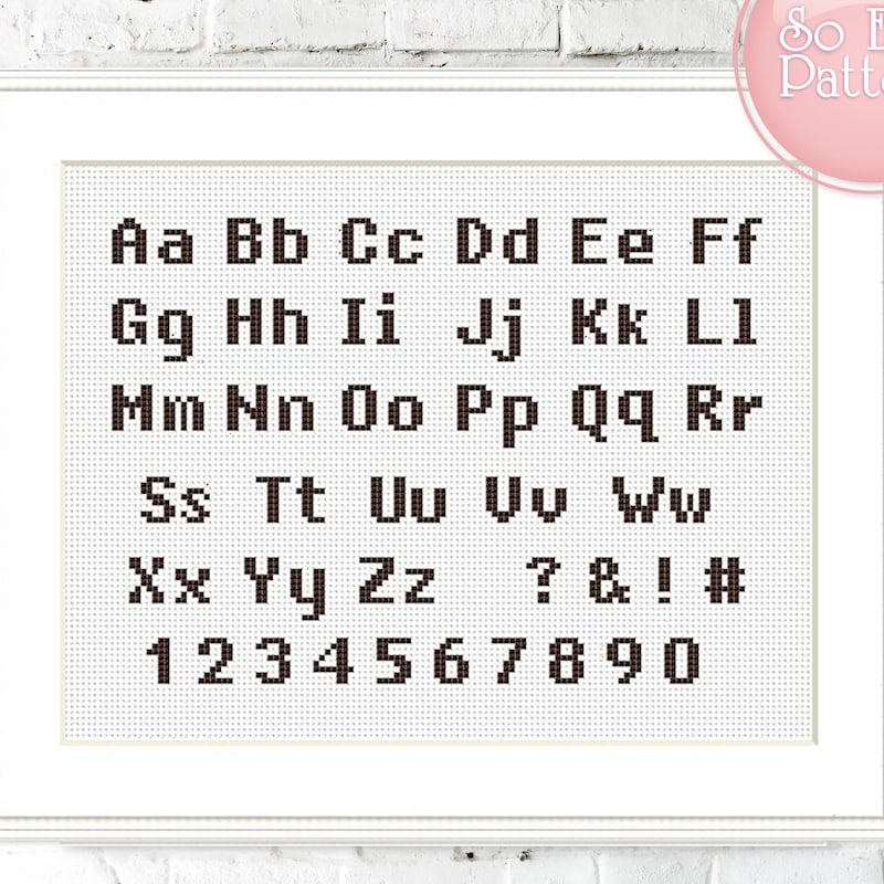 Cross Stitch Letters - Etsy