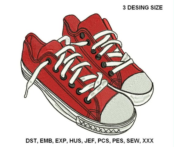 Shoes Embroidery Design Machine Embroidery Shoes Designs for | Etsy