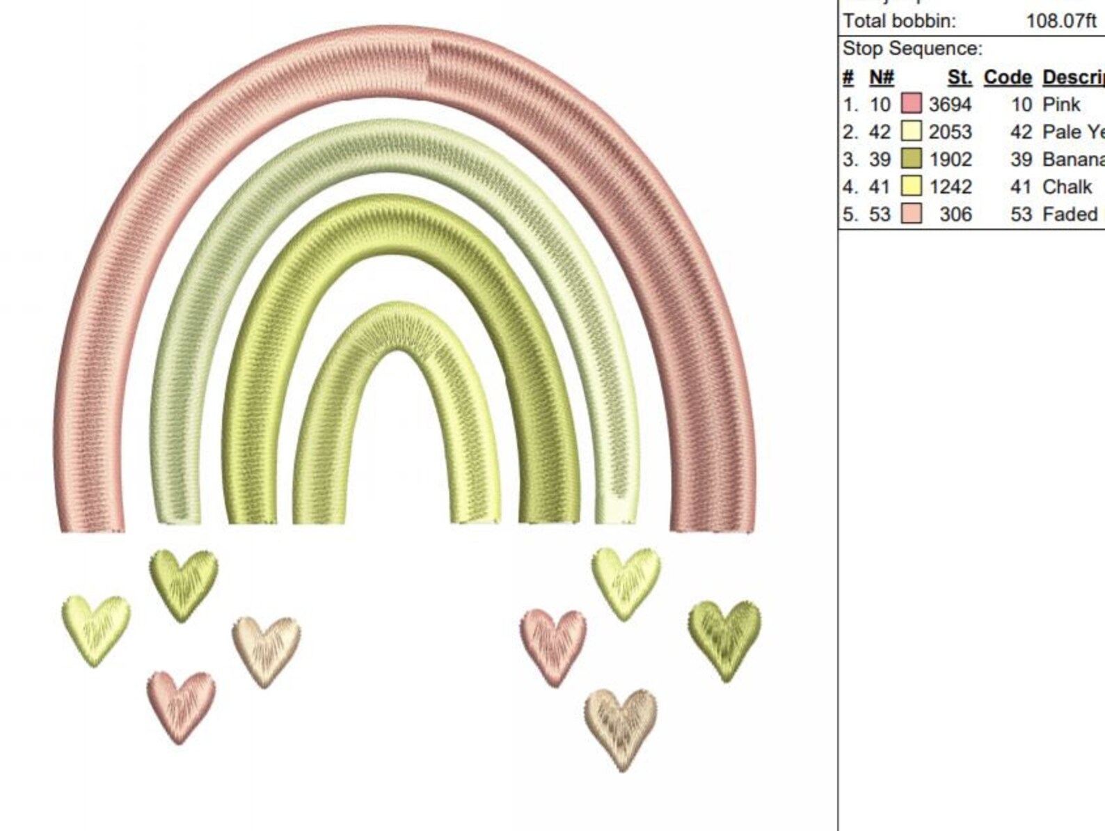 Boho Rainbow Embroidery Design Bundle Machine Embroidery - Etsy