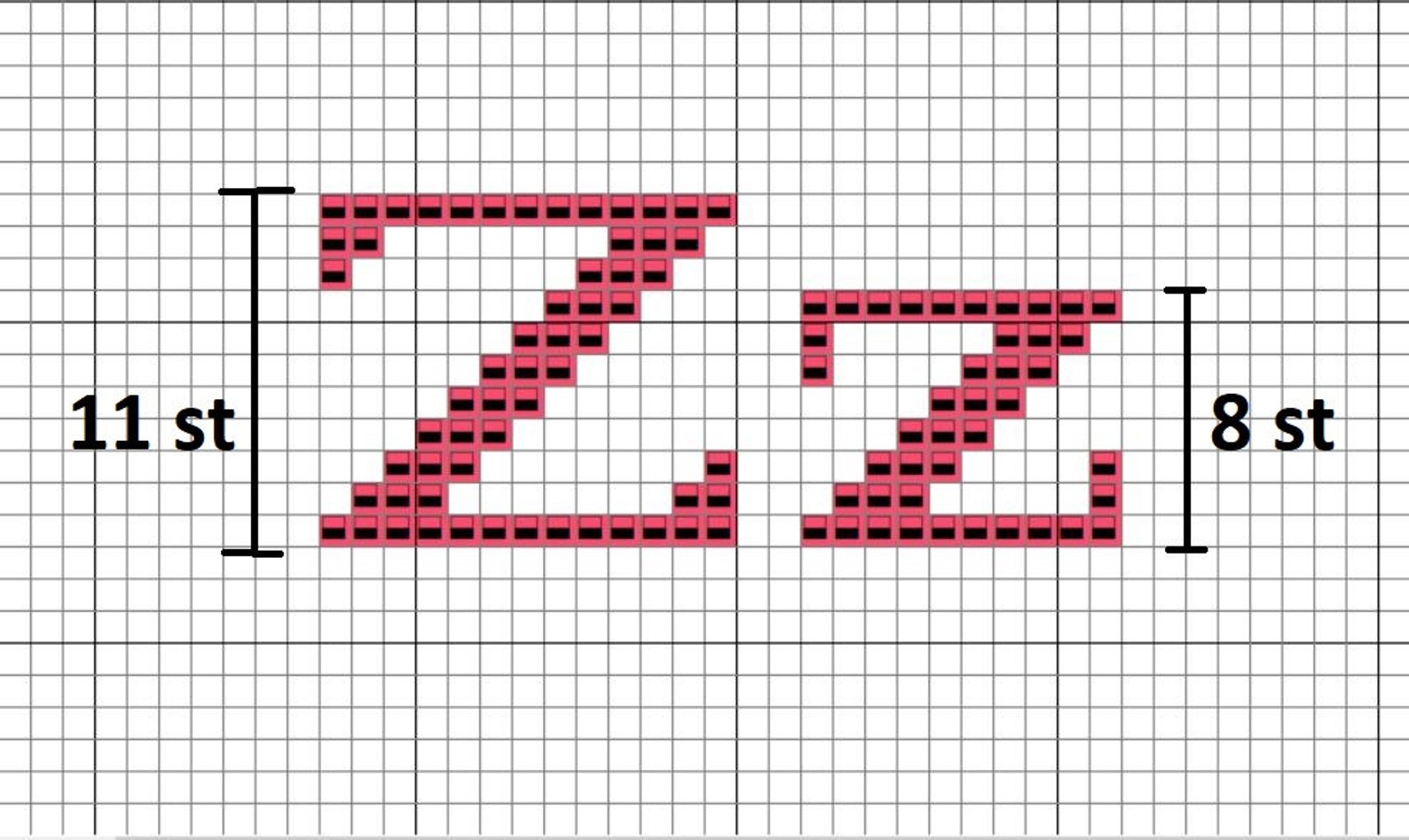 Cross Stitch Letters Pattern Cross Stitch Font Counted Cross - Etsy Canada
