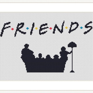 Cross Stitch Pattern PDF Friends Cross Stitch Funny Xstitch Pattern ...