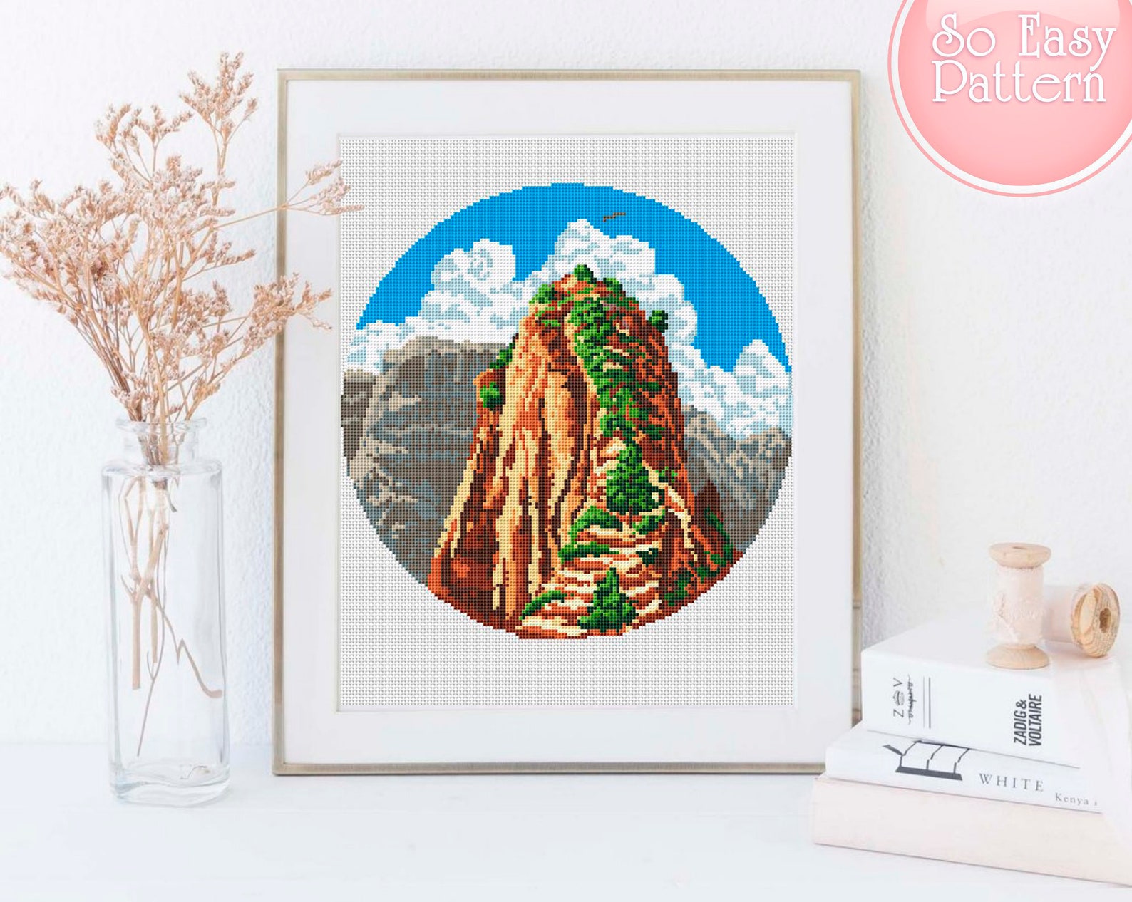 Nature Cross Stitch Pattern PDF Zion National Park Counted - Etsy