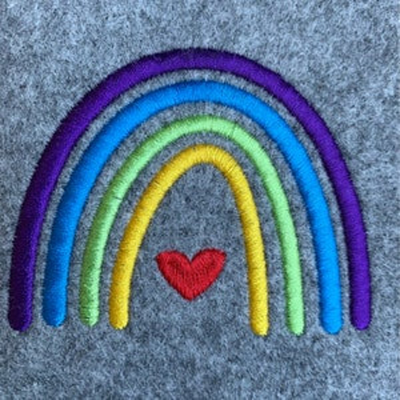 Rainbow Embroidery Design Machine Embroidery Boho Rainbow | Etsy
