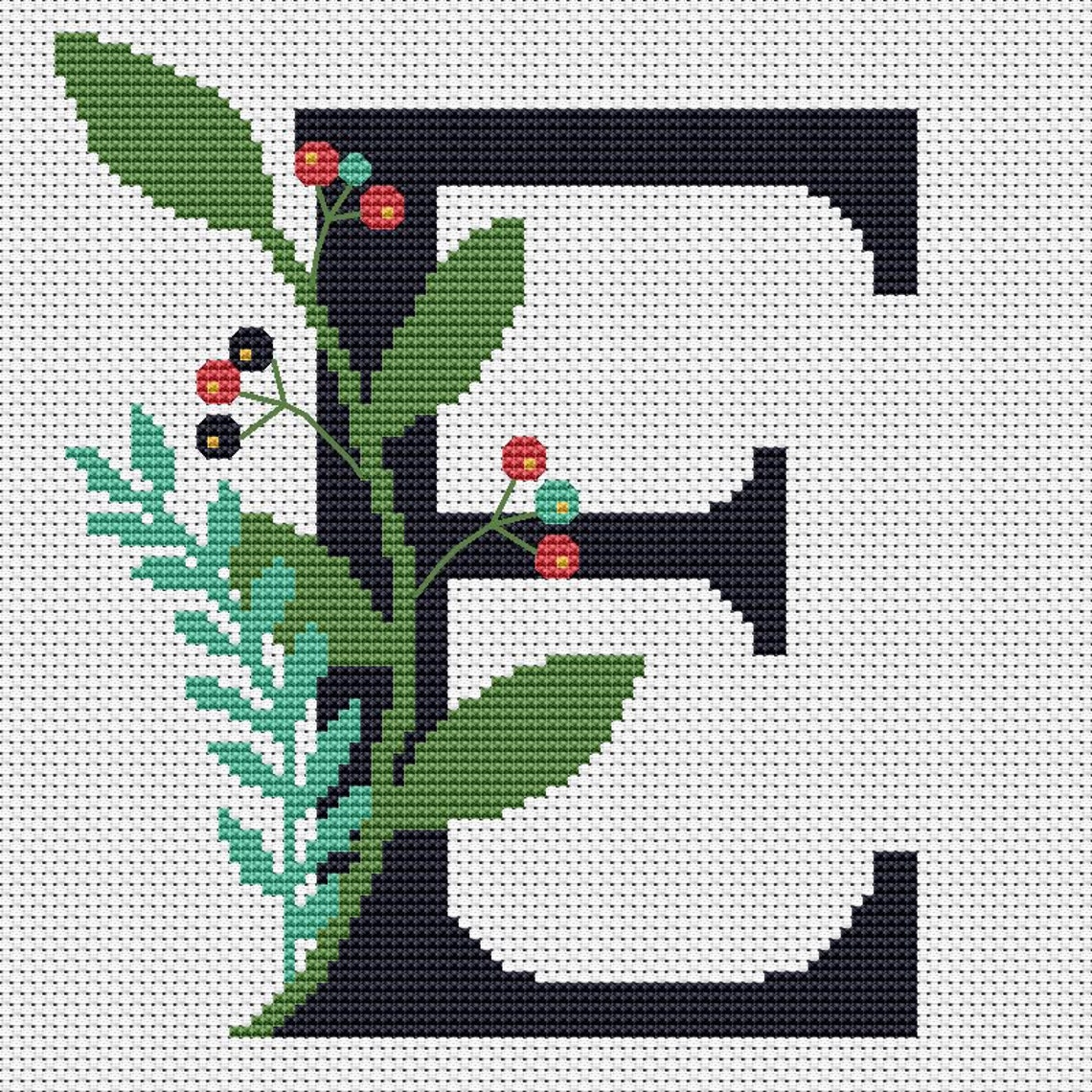 Cross Stitch Letters e Monogram Cross Stitch - Etsy