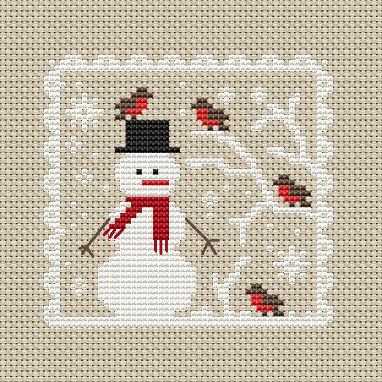 Holiday Decor Cross Stitch PDF Pattern, Christmas Decoration Cross ...