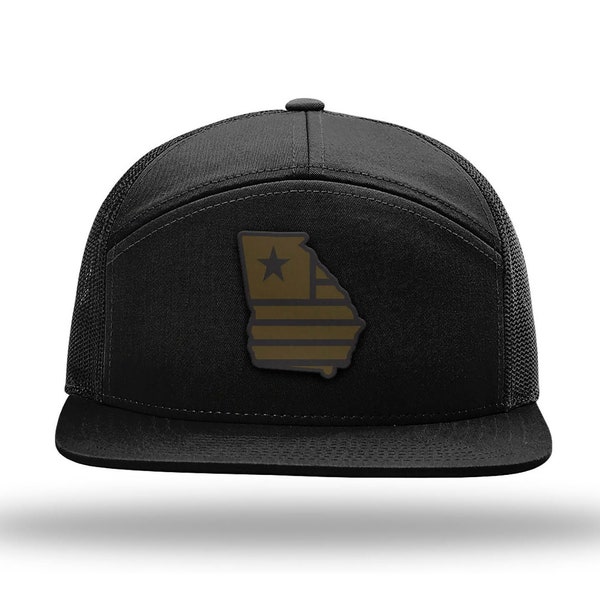 Georgia State Outline With Flag - Etsy