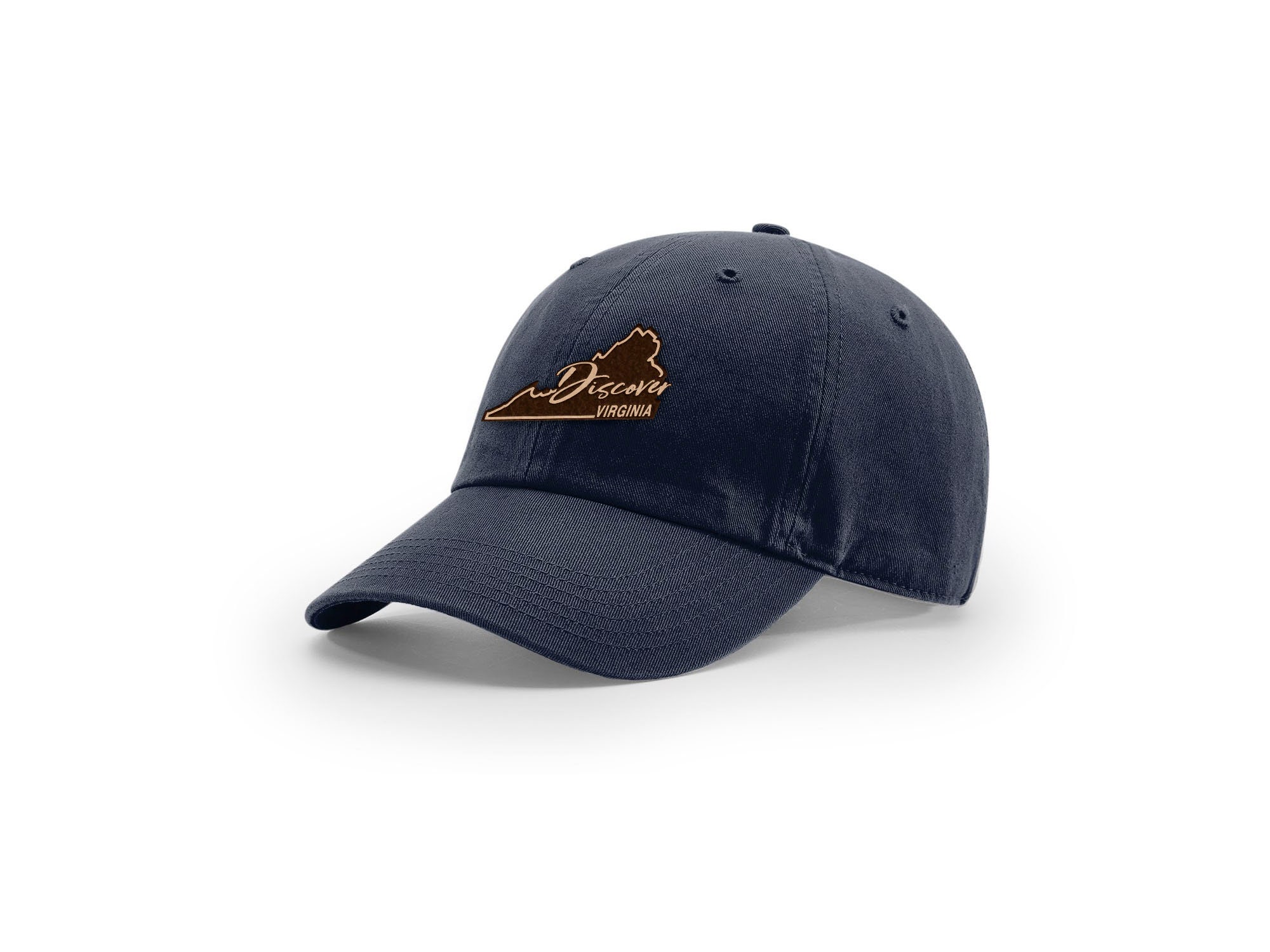 Virginia Navy Dad Cap iconic Collection Genuine Leather - Etsy