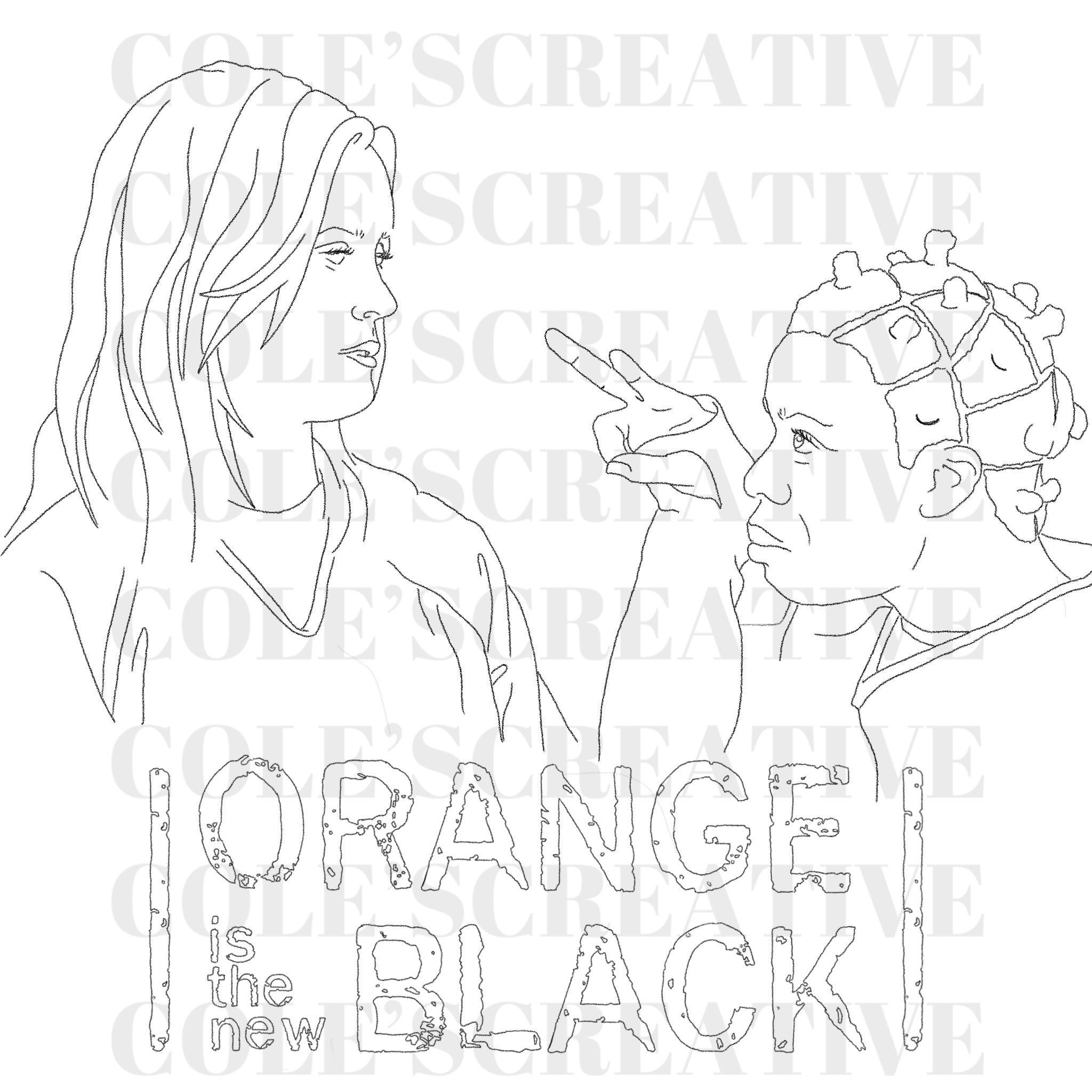 Netflix & Colour Book Colouring Book for Kids Adults Art | Etsy UK