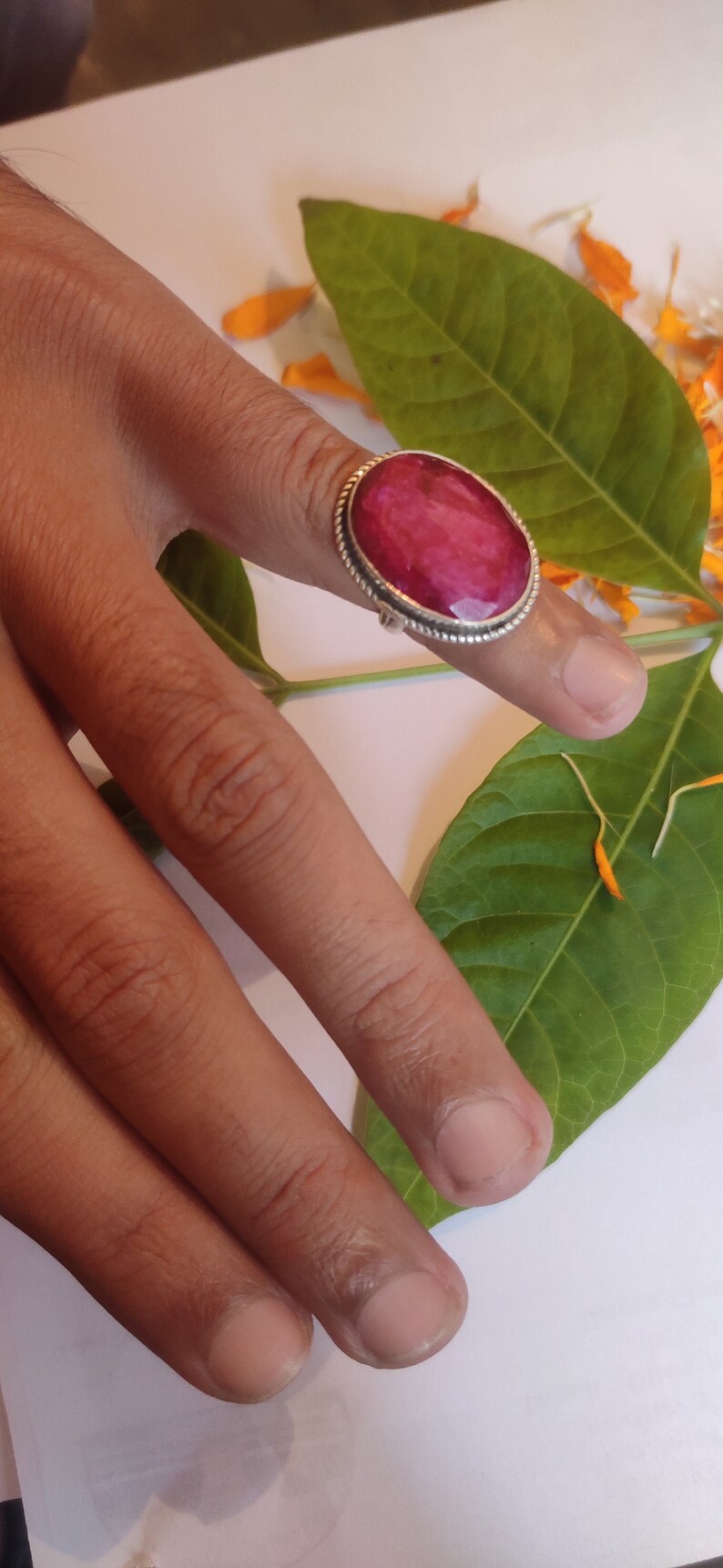 Ruby Ring Sterling Silver Dainty Ring July Birthstone Propose - Etsy