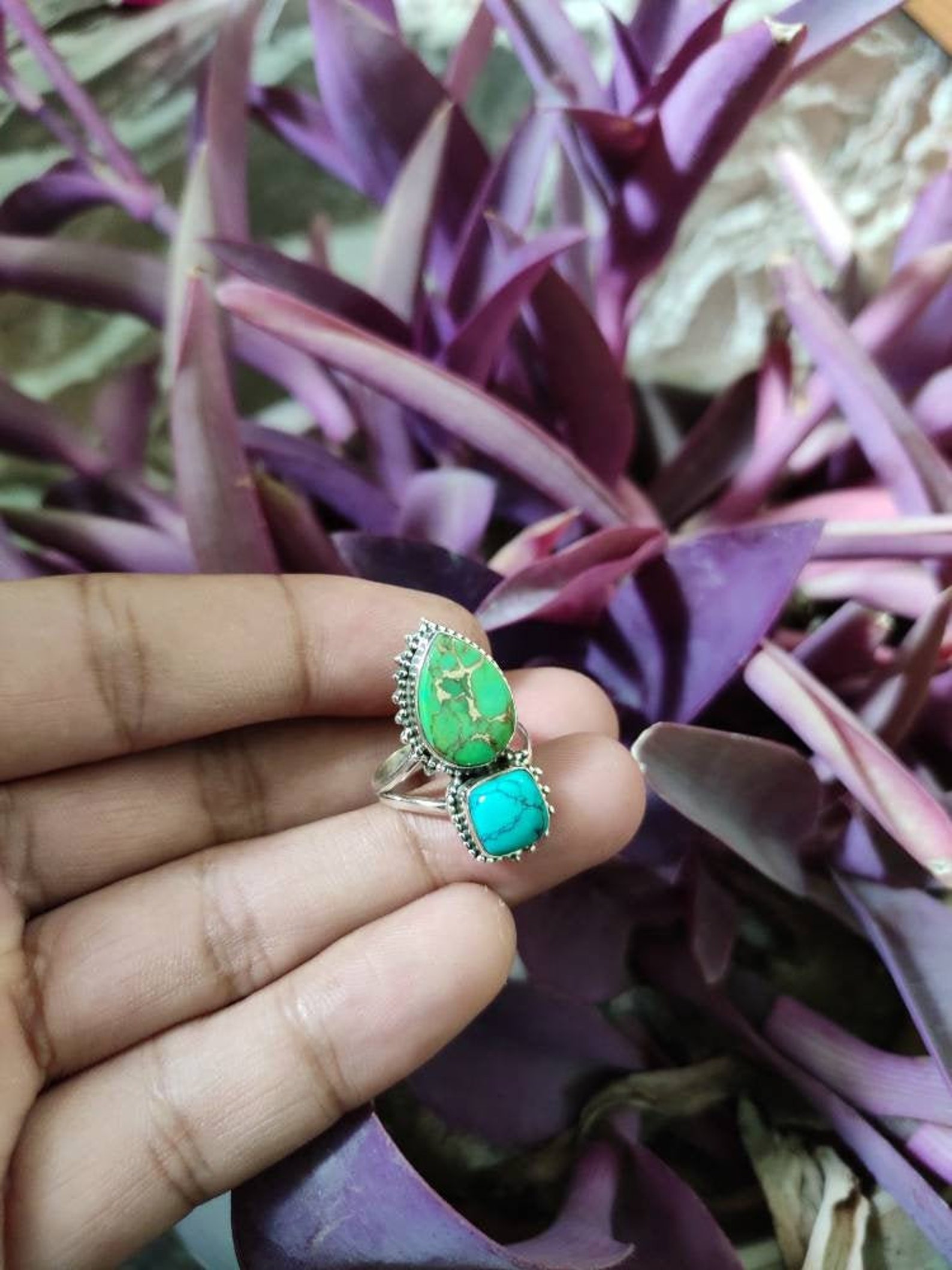 Turquoise Ring 925 Silver Ring Unique Ring Trending Ring - Etsy India