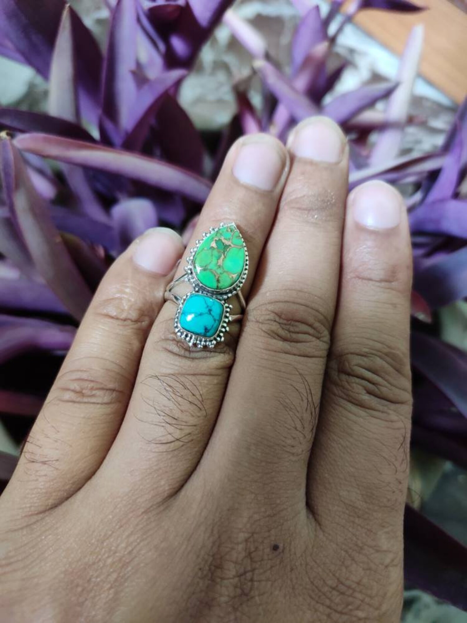 Turquoise Ring 925 Silver Ring Unique Ring Trending Ring - Etsy India