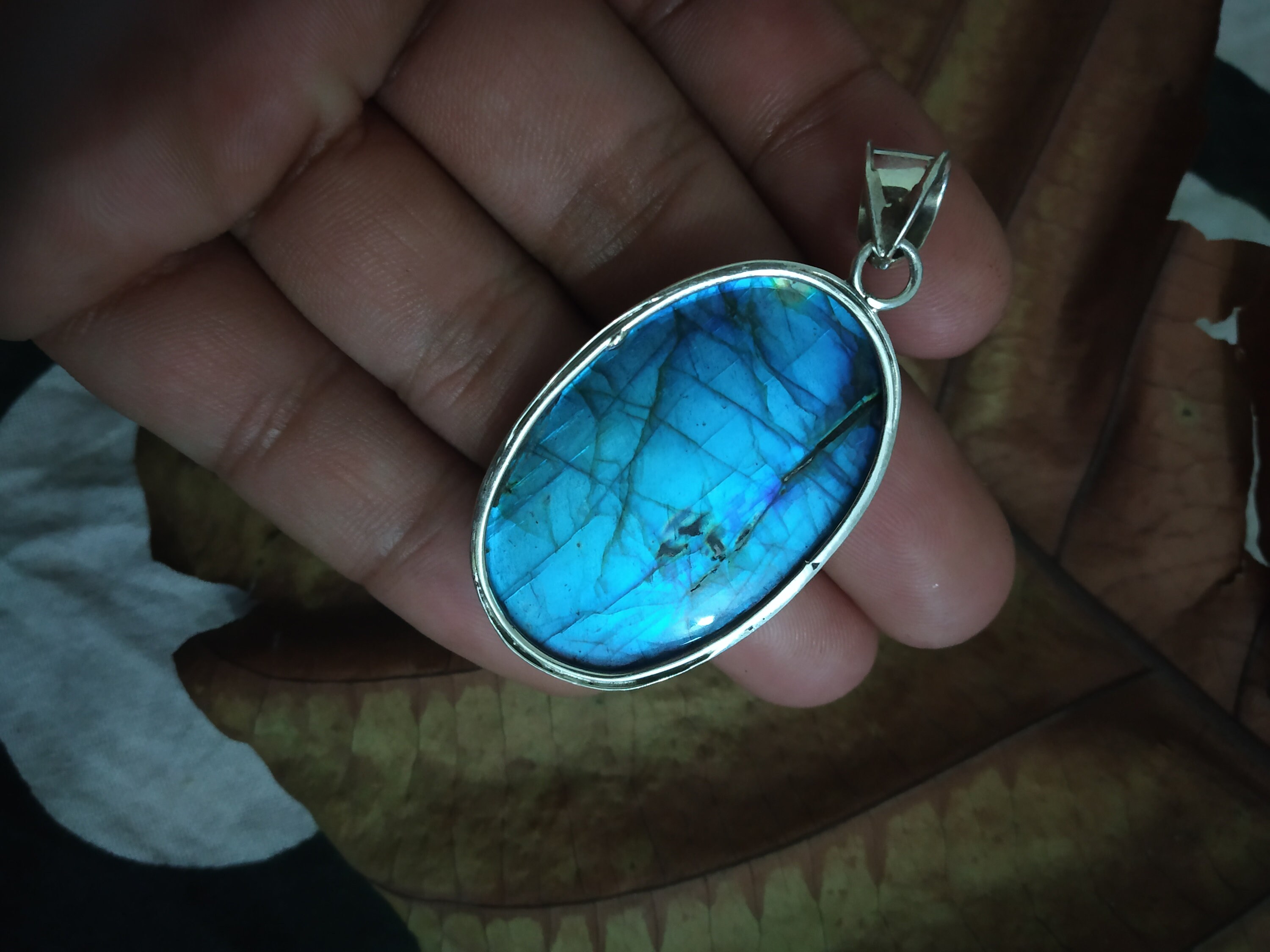 Labradorite Pendant Sterling Silver Pendant Large | Etsy