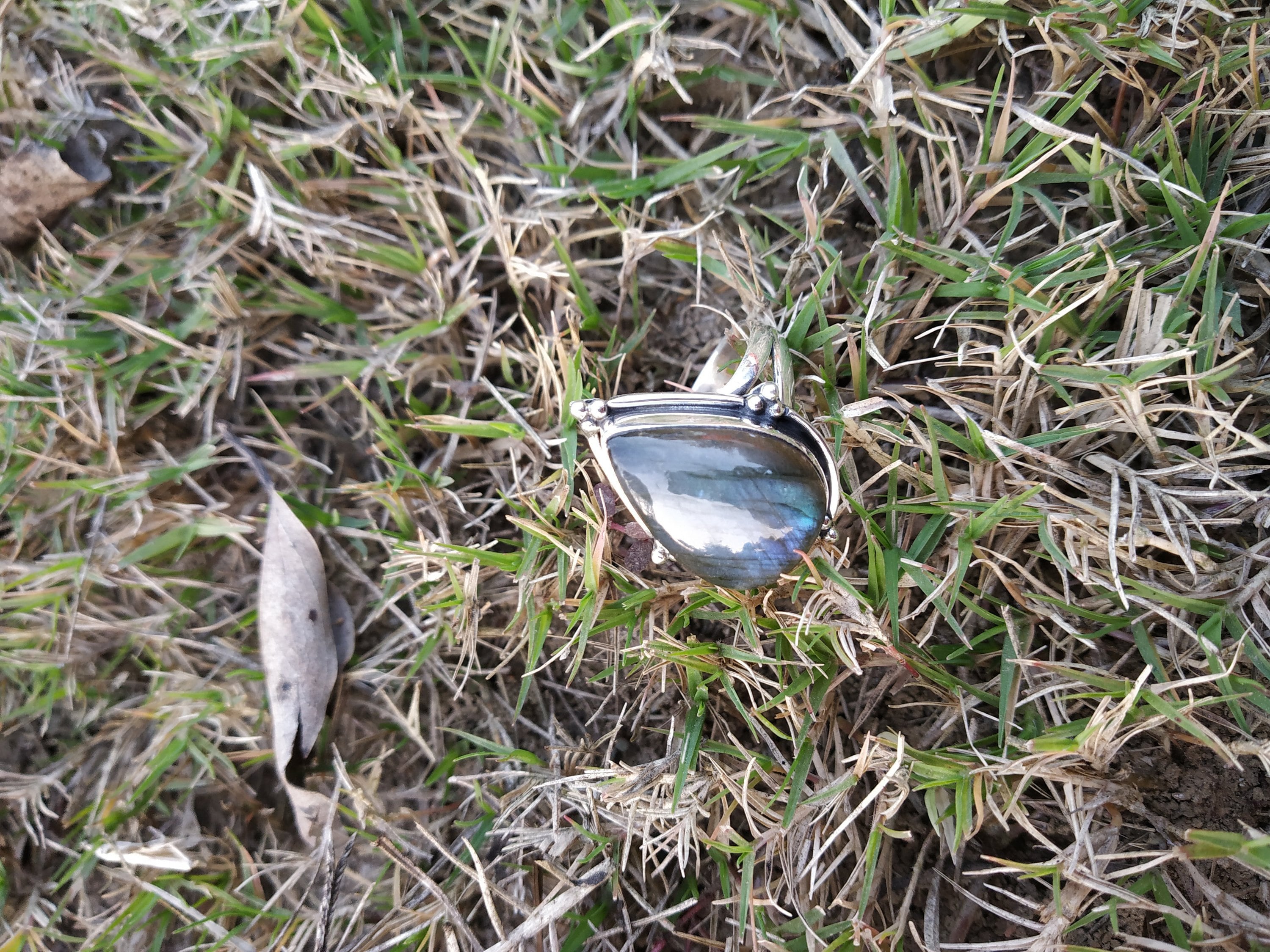 Labradorite Ring Sterling Silver Ring Promise Ring Statement | Etsy