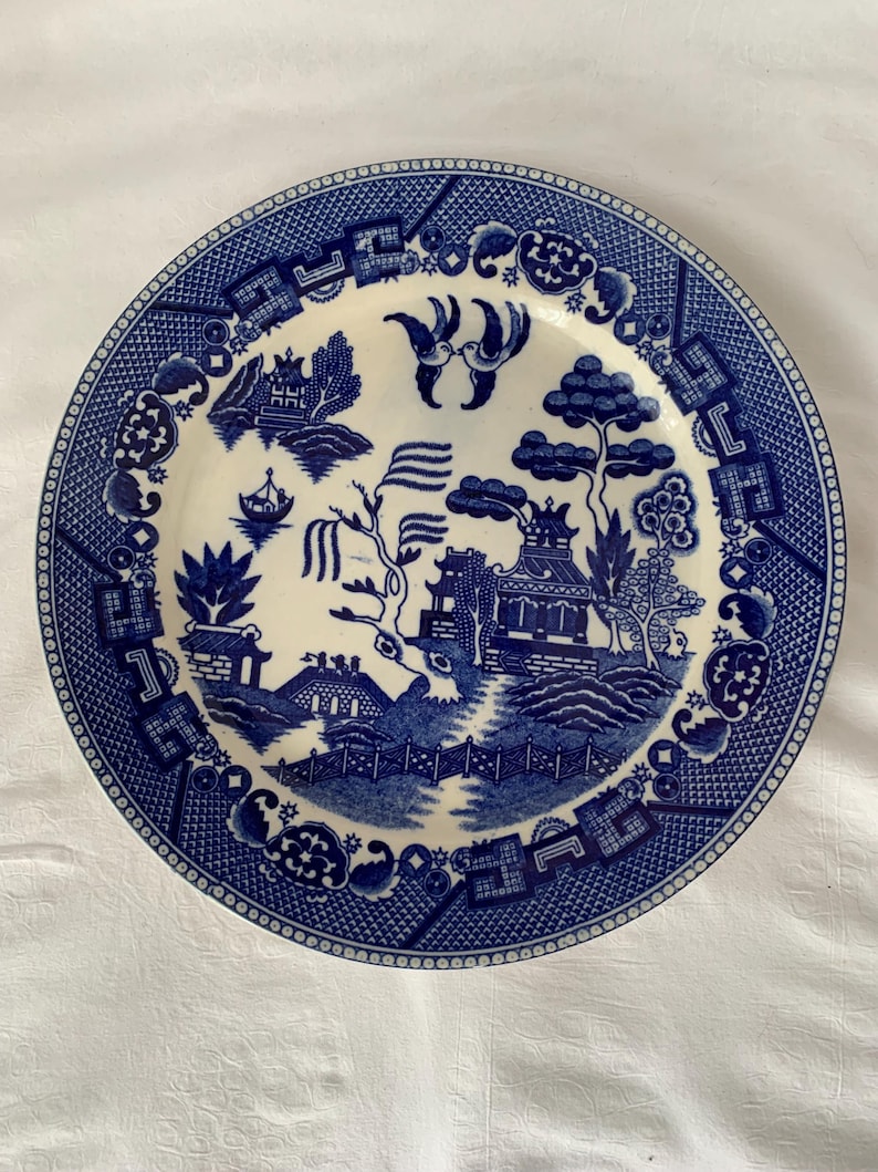 Blue Willow Dinner Plate - Etsy