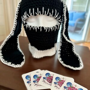 Bunny Ear Ski Mask - Etsy