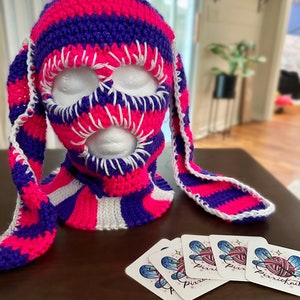 Bunny Ear Ski Mask - Etsy