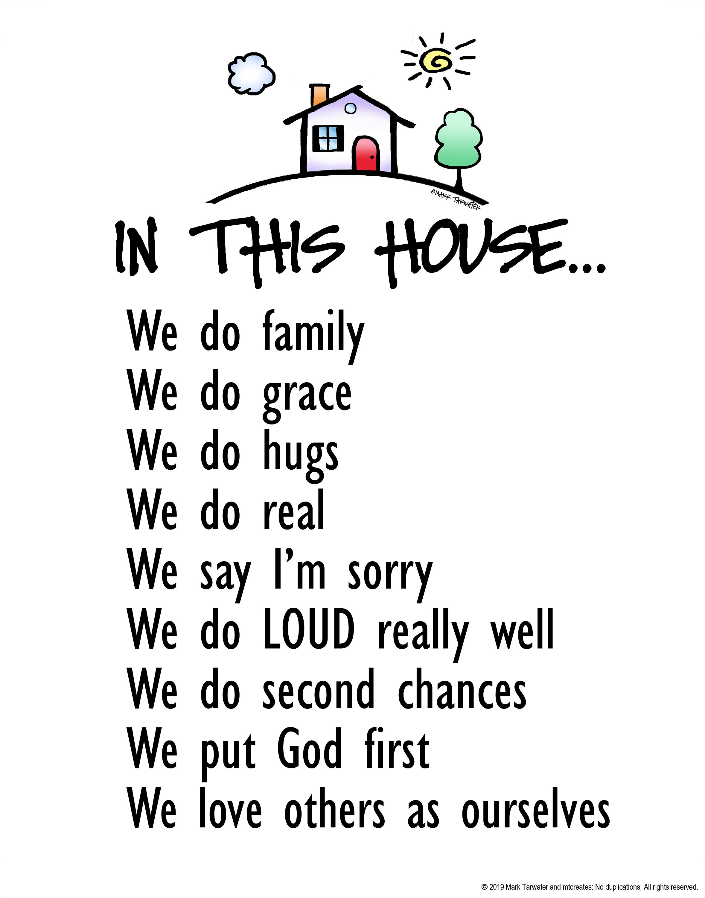 In This House Poster - Etsy