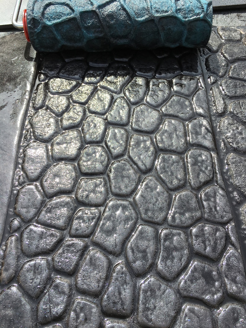 Concrete Stone Texture Roller - Cobble Stone Roller - Etsy