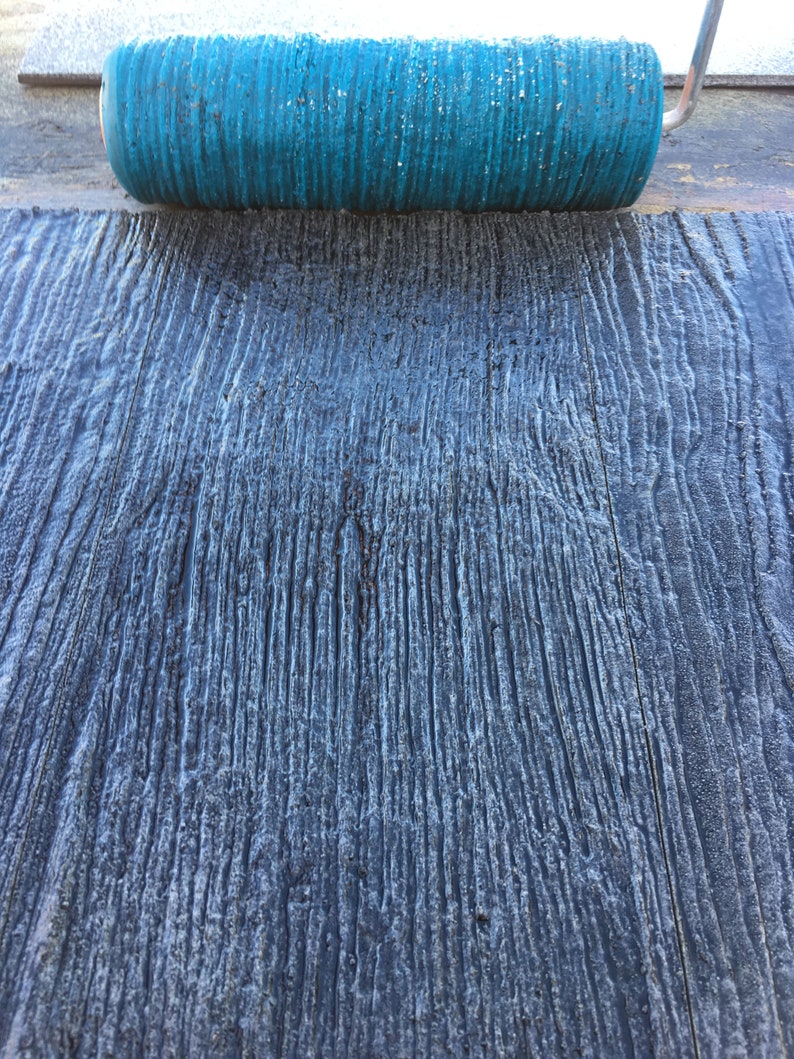 Concrete Texture Rollers - Medium Wood Grain Concrete Texture Roller - Etsy