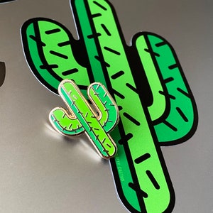 Hard Enamel Pin Cactus Badge, a Great Gift for Any Cactus Lover!!! - Etsy
