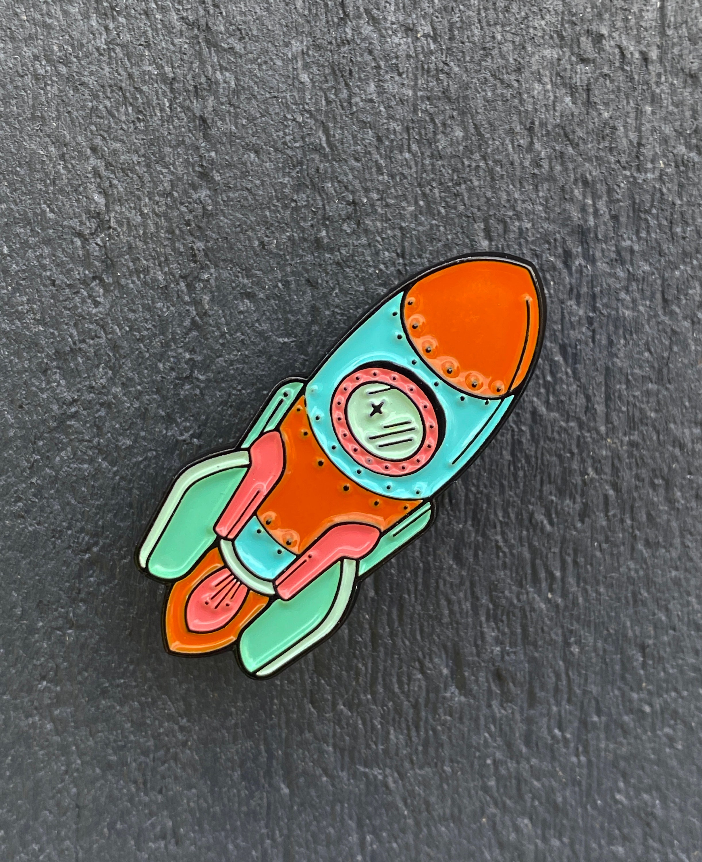 Rocket Pastel Enamel Pin Badge Enter Space With Our Latest - Etsy UK