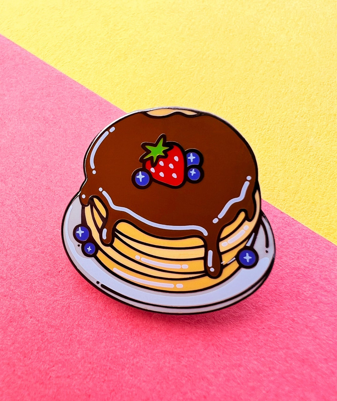 Chocolate Pancakes Hard Enamel Pin Badge, for the Chocoholics!!! - Etsy