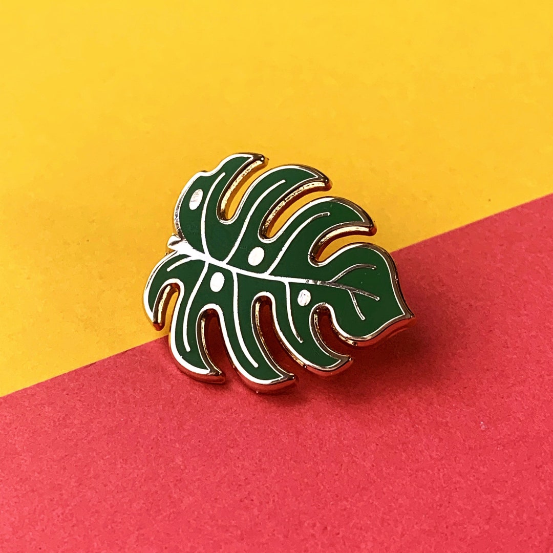 Enamel Pin, Totally Tropical Leaf Badge, a Great Gift for Any Plant ...