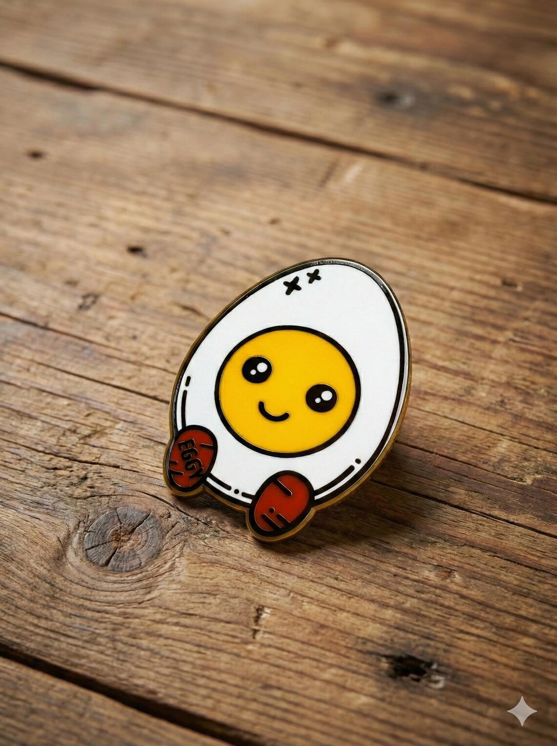 Eggy the Boiled Egg Hard Enamel Pin Badge, We Love This New Little ...