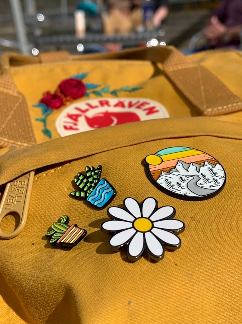 Enamel Pin Mountain Pastel Sunset Adventure | Etsy