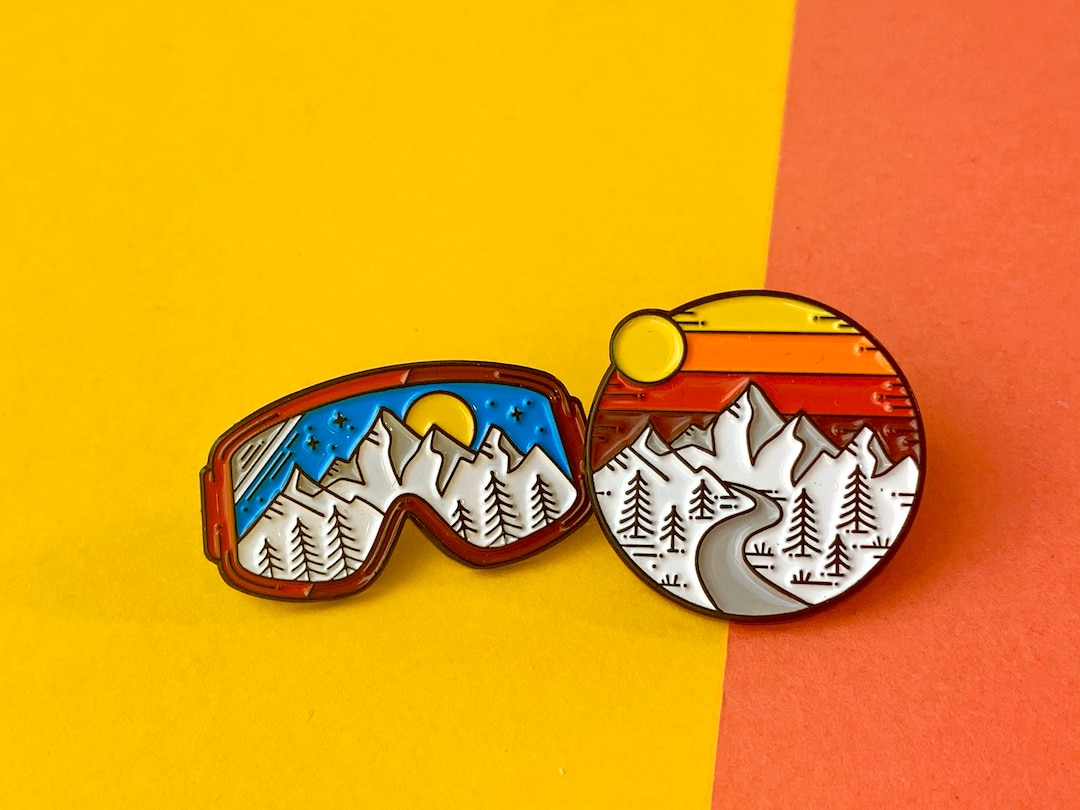 Alpine Adventure Combo Enamel Pins, Red Edition, Perfect for That ...