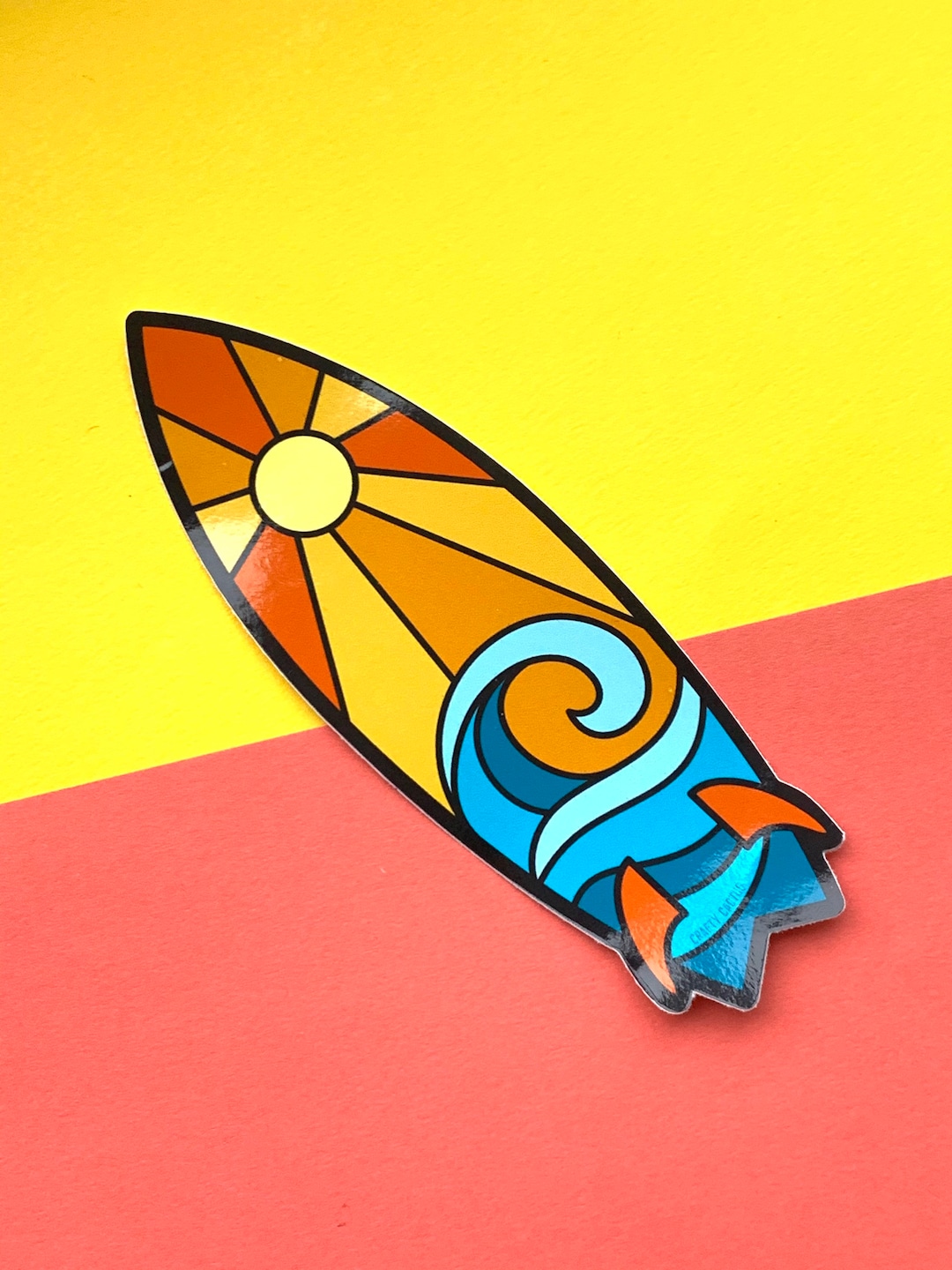 Surfboard Sunset Vinyl Sticker , for All You Oven Loving Wave Riders ...