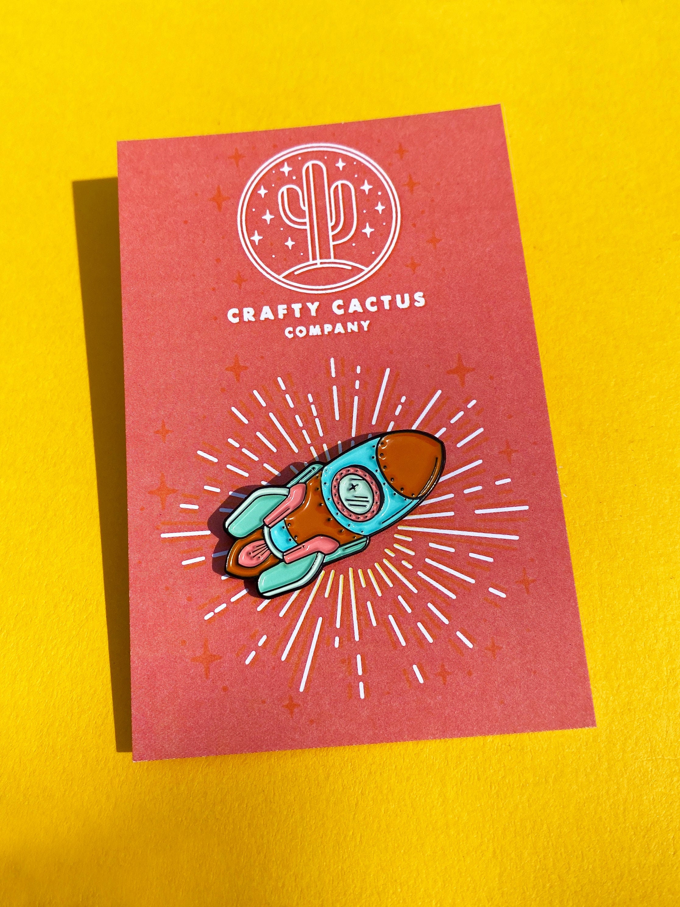 Rocket Pastel Enamel Pin Badge Enter Space With Our Latest - Etsy UK