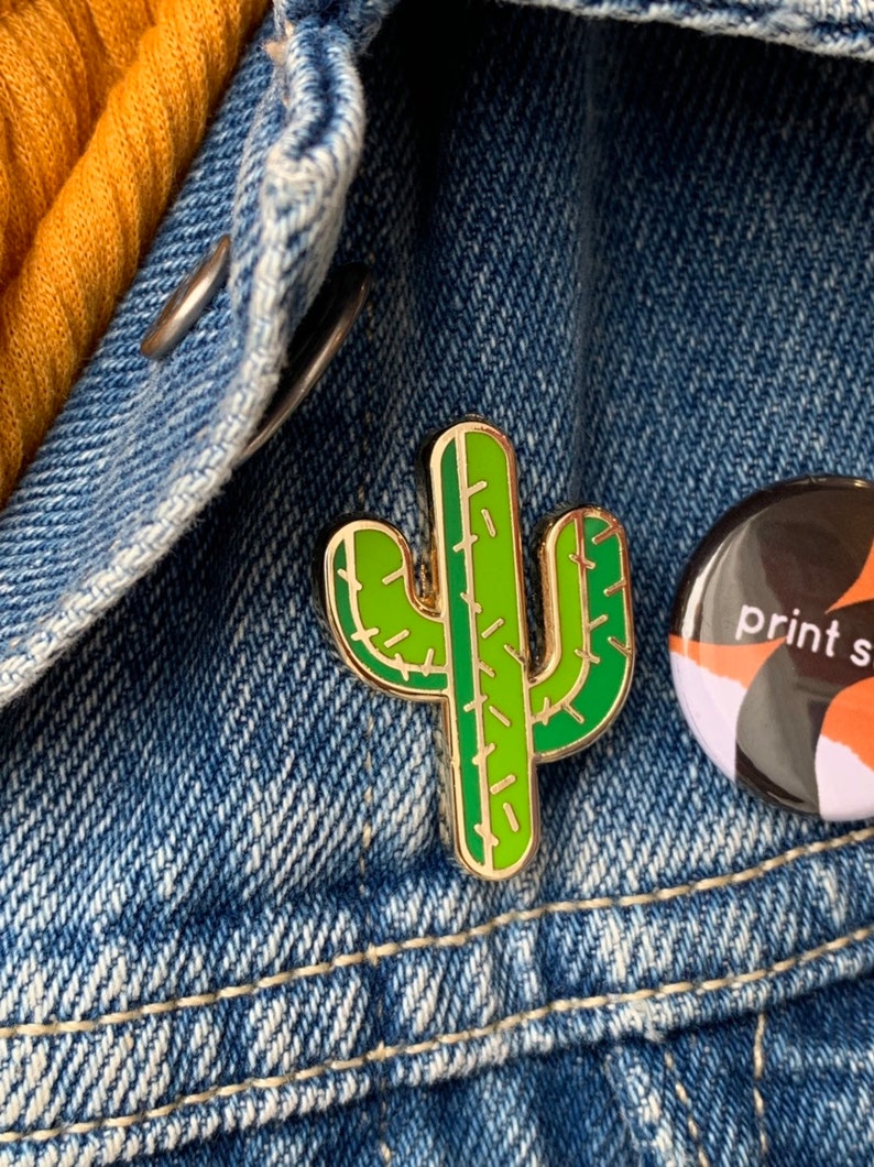 Hard Enamel Pin Cactus Badge a Great Gift for Any Cactus - Etsy
