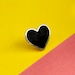Red & Black Heart Hard Enamel Pin Badge Combo, a Great Gift to Show ...