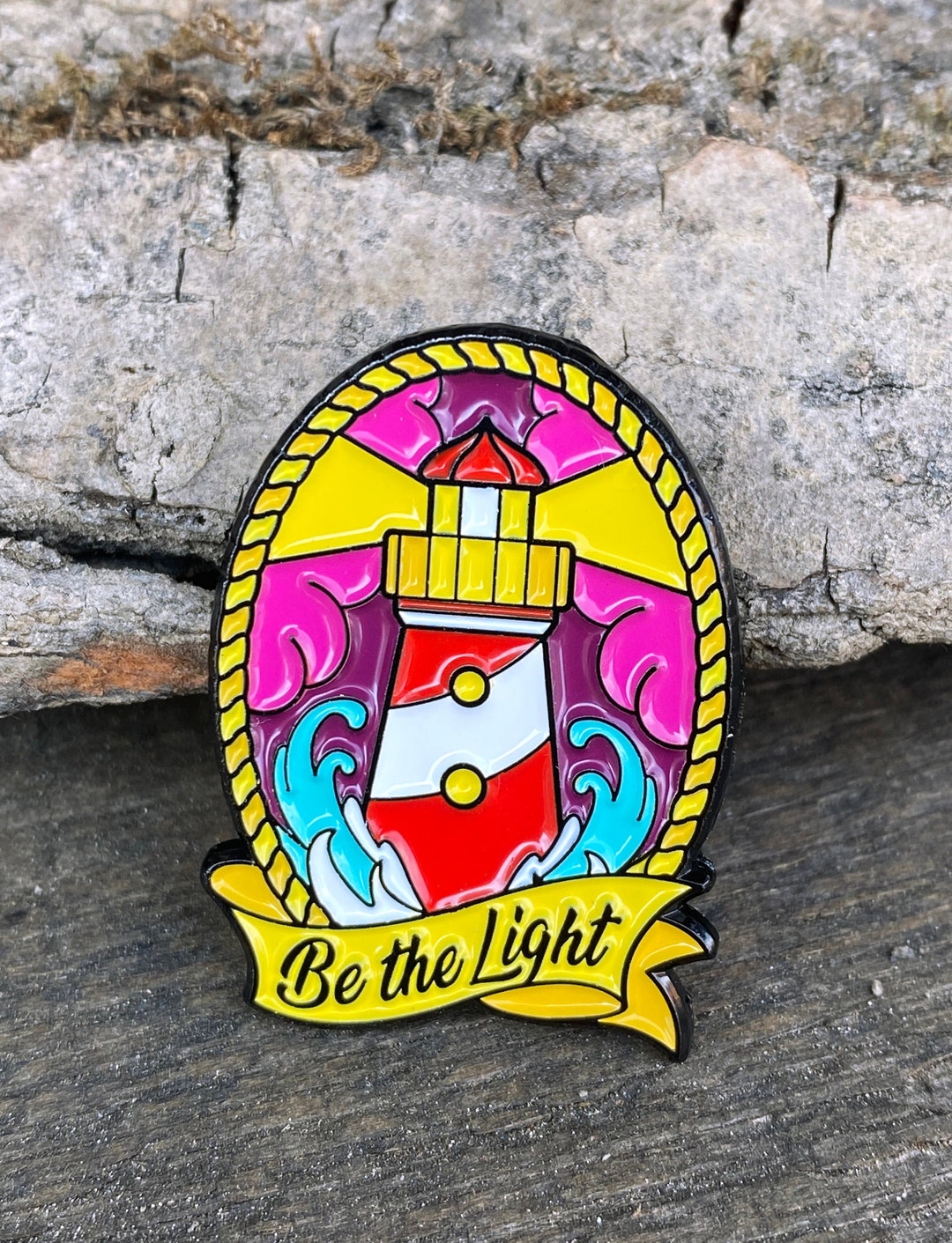 Be the Light, Lighthouse Purple Edition Enamel Pin Badge, a Great Pin ...