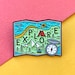 Explore Map Enamel Pin Badge, a Great Pin for Those Adventurous People ...