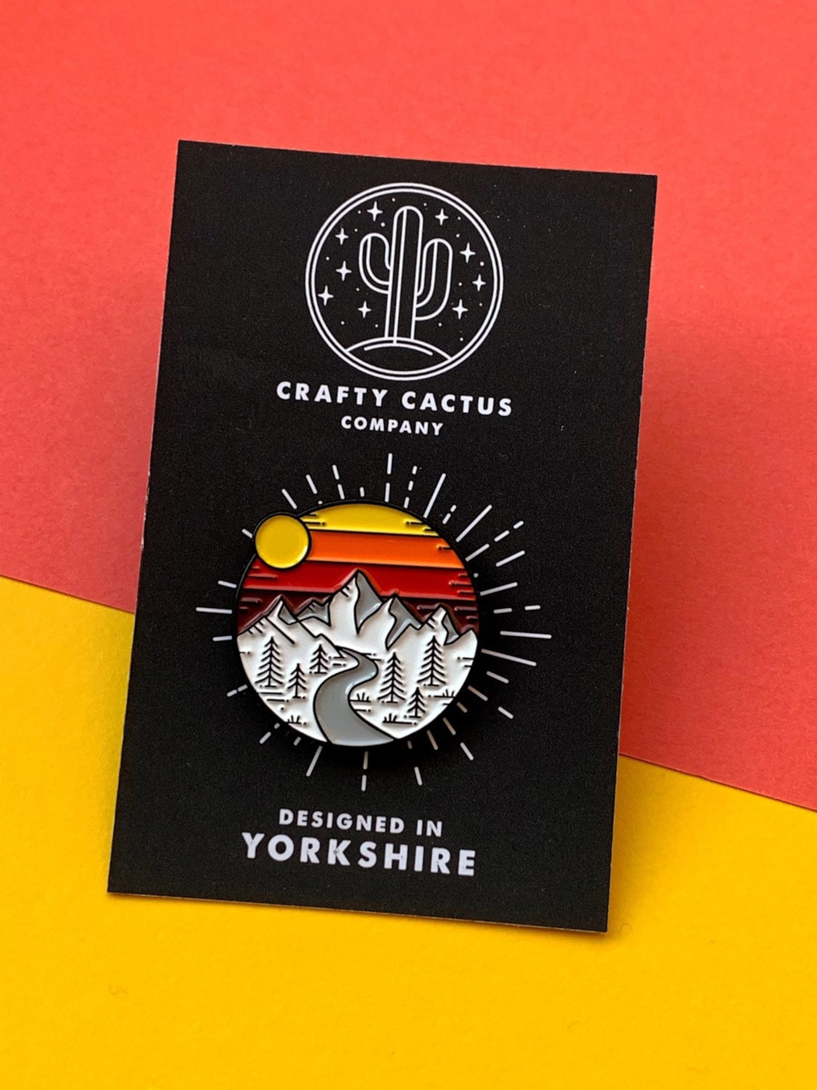 Mountain Sunset Adventure Enamel Pin - Etsy