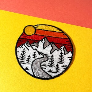 Mountains Embroidered Patch, the Mountains Are Calling! - Etsy